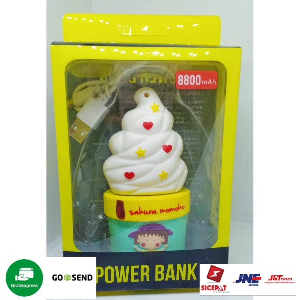 Jual AMZE - Powerbank Cartoon Sakura Momoko (Maruko) Mobile Power ...