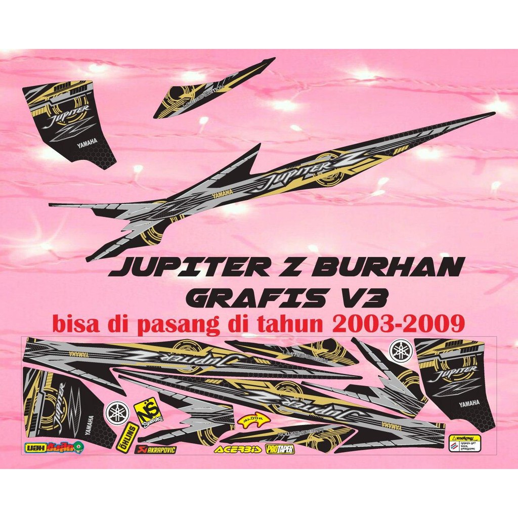 Jual STIKER STRIPING DECAL JUPITER Z TAHUN 2003-2009 GRAFIS V3 | Shopee ...