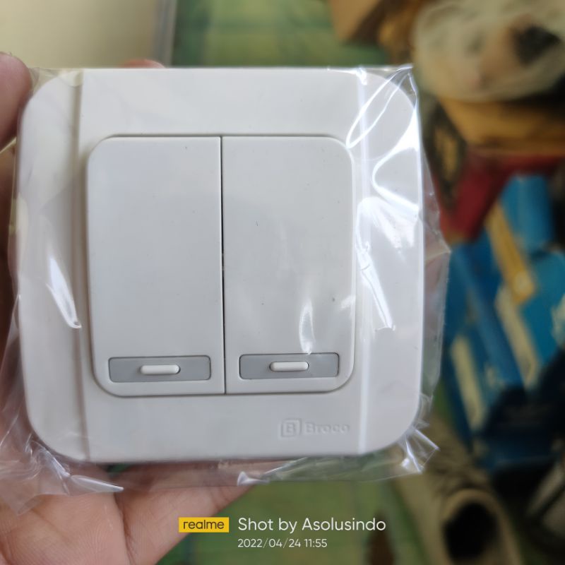 Jual SAKLAR HOTEL DOUBLE SWITCH BROCO GALLEO FULL COLOUR | Shopee Indonesia