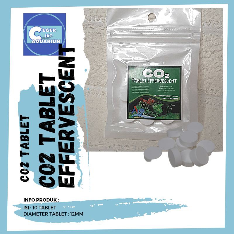 Jual CO2 Tablet Effervescent Aquascape Isi 10 Tablet | Shopee Indonesia