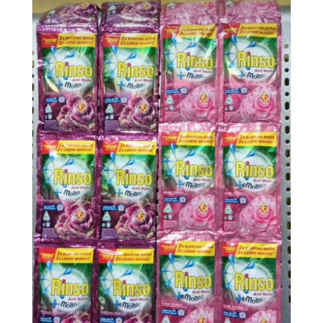 Jual Deterjen Cair Rinso 38 ml isi 42 sachet | Shopee Indonesia