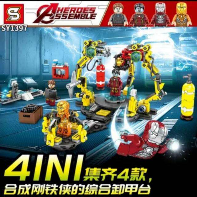 Jual Lego Block Iron Man Tony Stark Laboratorium Center | Shopee Indonesia