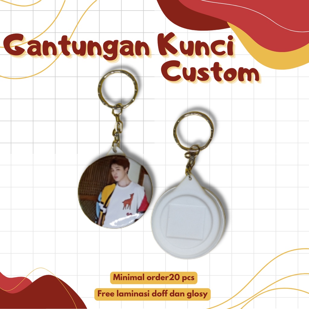 Jual PIN CUSTOM / GANCI PIN GANTUNGAN KUNCI CUSTOM / GANCI 1 muka ...