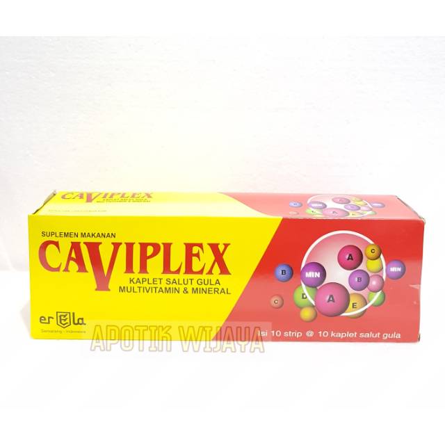 Jual Caviplex Tab (10 strip @ 10 kaplet) - Multivitamin & Mineral ...