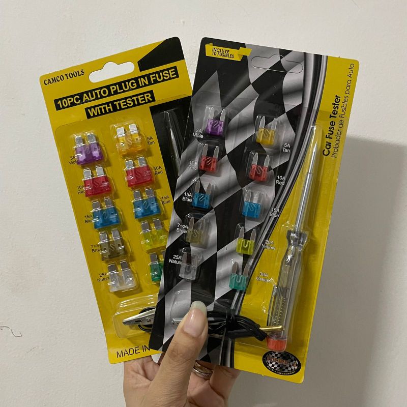 Jual TES PEN TEST PEN OTOMOTIF 12 VOLT DENGAN 10 PCS SEKRING | Shopee ...