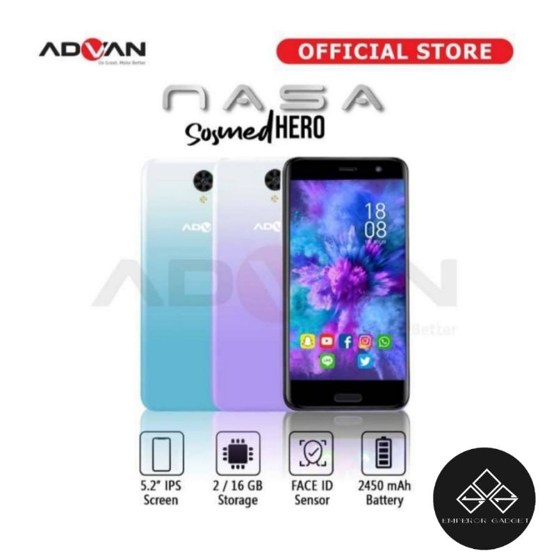 Jual Advan Nasa Plus Ram 2/16 GB Resmi | Shopee Indonesia