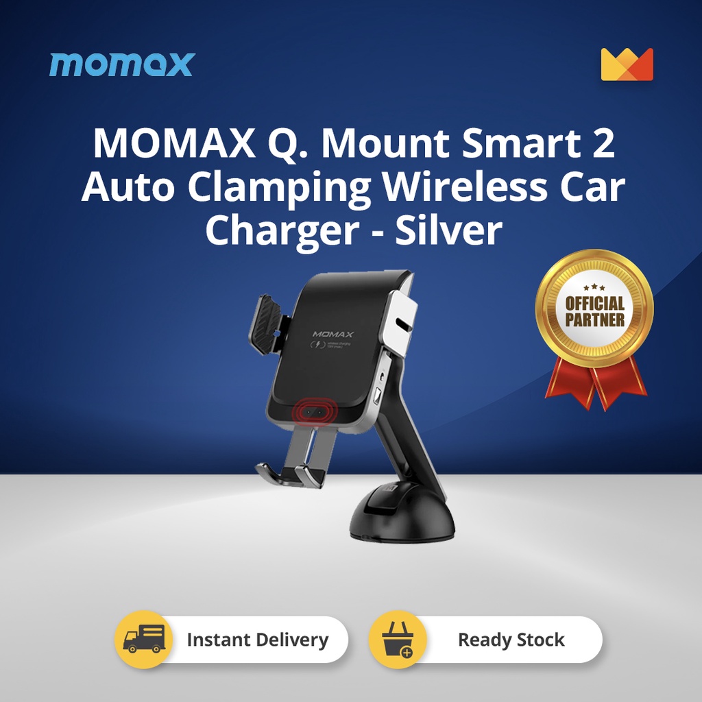 Jual MOMAX Q. Mount Smart 2 Auto Clamping Wireless Car Charger (15W ...