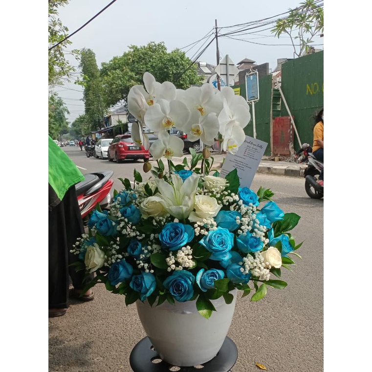 Jual RANGKAIAN ANGGREK BULAN - RANGKAIAN MAWAR BIRU - MAWAR BIRU ...