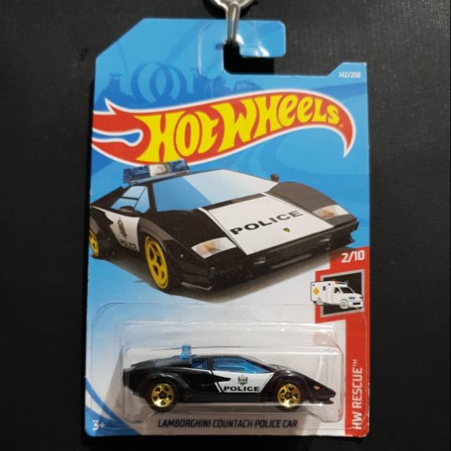 Jual Hotwheels Hot Wheels Lamborghini Countach Police Car Hitam Black ...