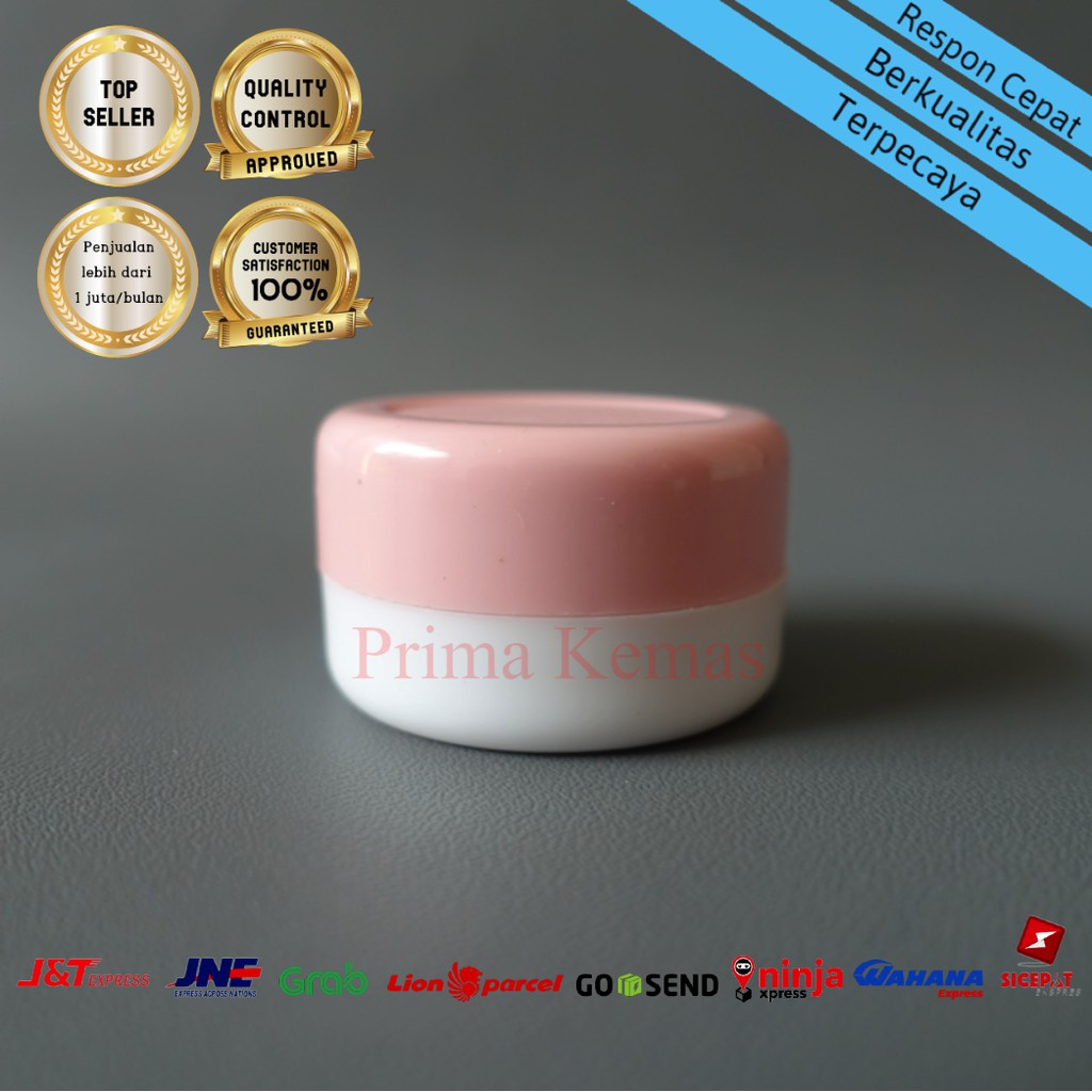 Jual Pot Krim - pot kosmetik - kemasan kosmetik - Pot Cream 5 gr Pink ...