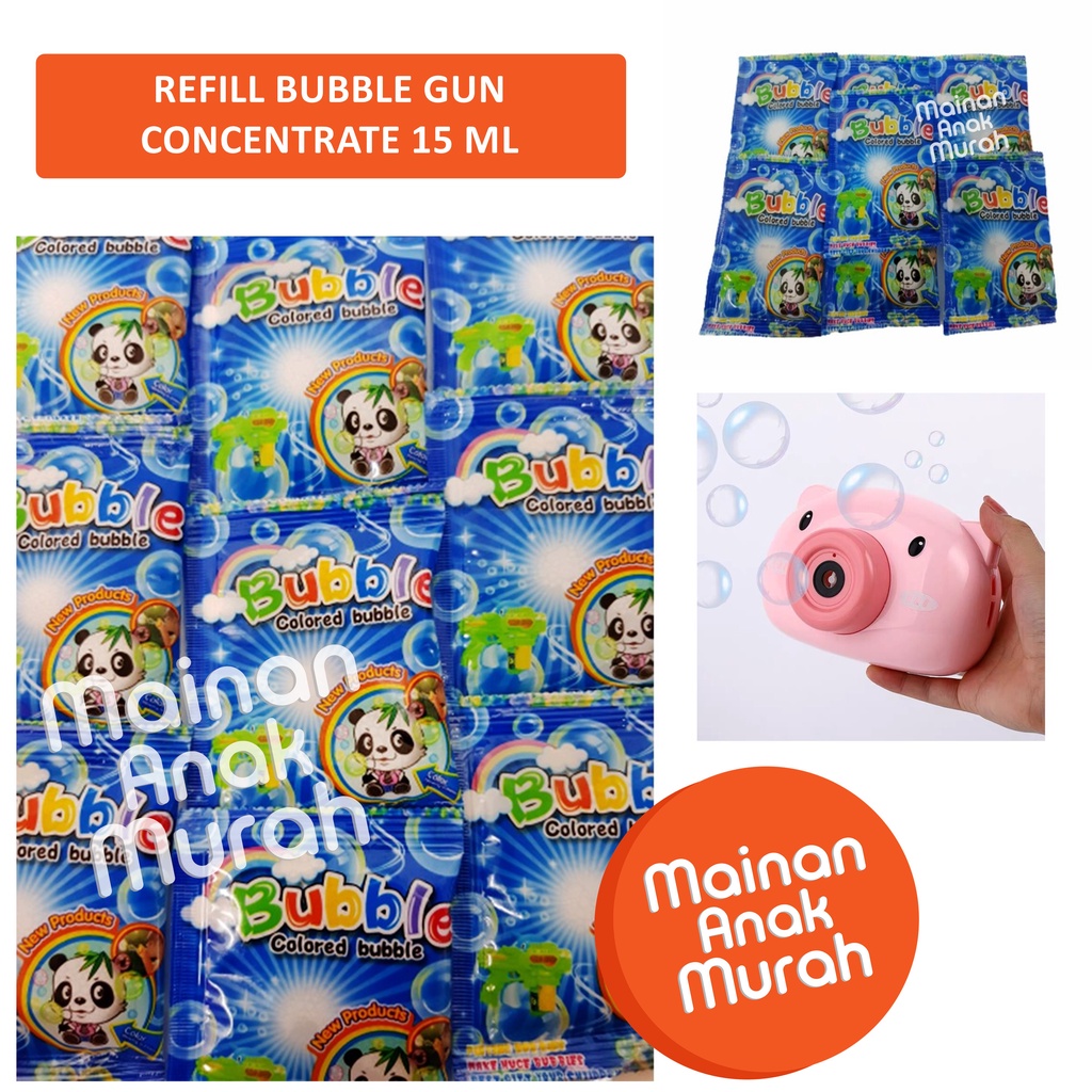 Jual Refill Isi Ulang Bubble Gun Pistol Air Colored Bubble Liquid ...