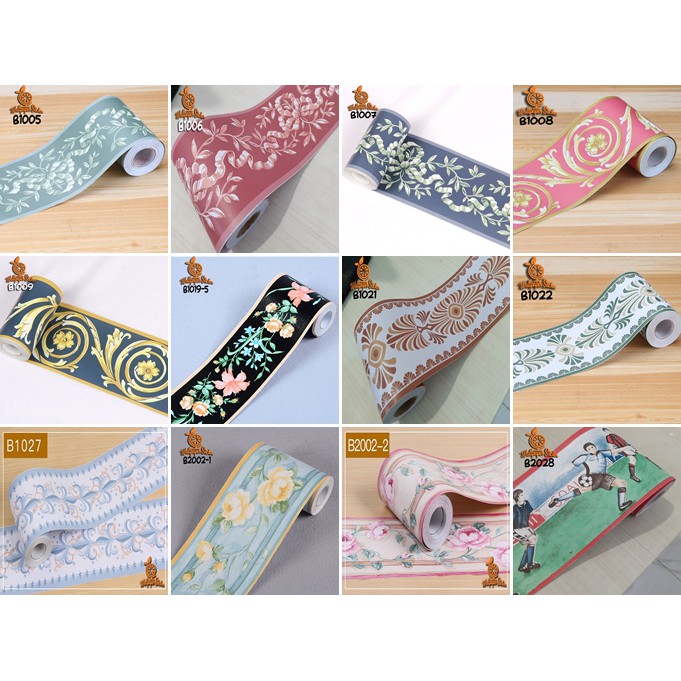 Jual List Border Wallpaper Ukuran 10CM X 10M Wallpaper Border Dinding ...