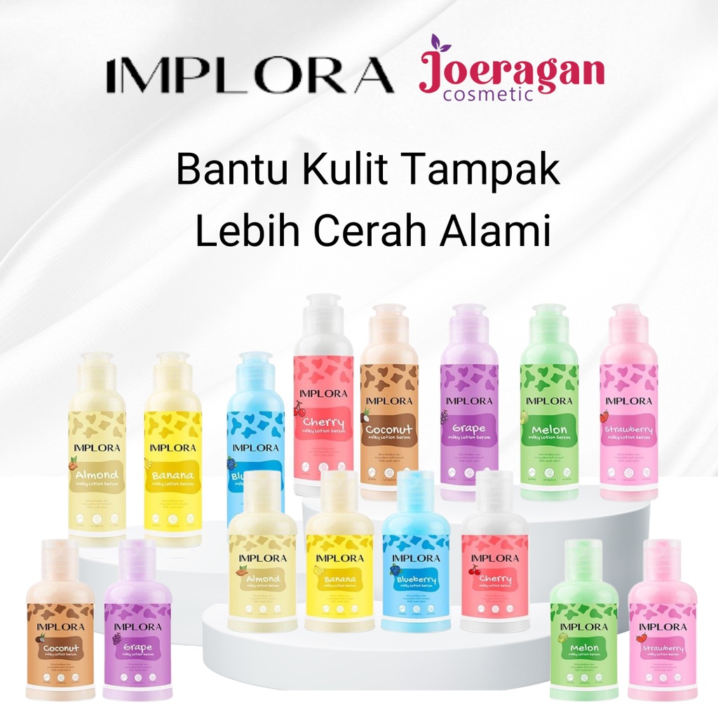 Jual IMPLORA Milky Lotion Serum 60ml 100ml Serum Kulit Original BPOM ...