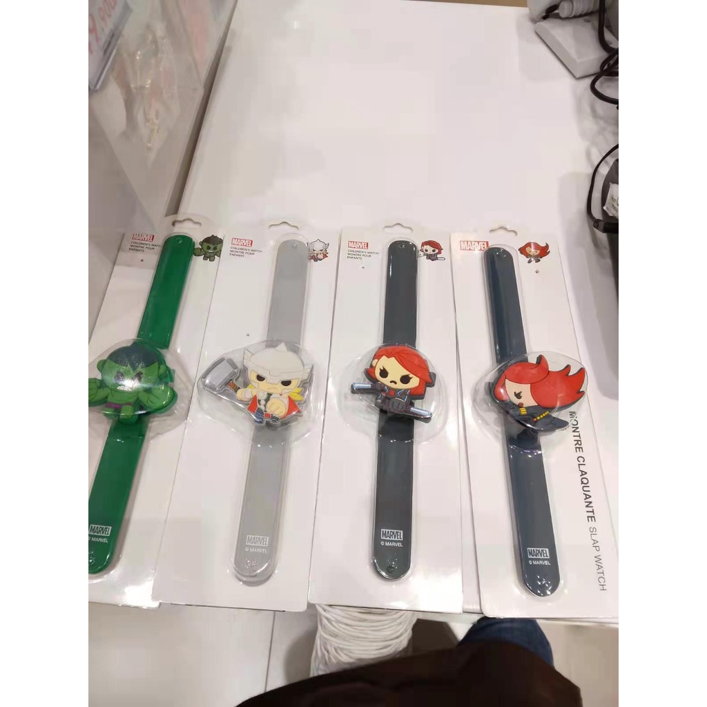 Jual sale!!! miniso marvel collection childern slapping watch( jam ...