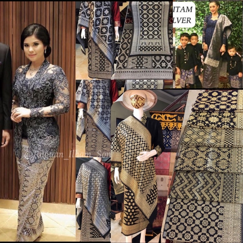 Jual Ragam Songket Hitam / Songket Palembang asli Tenun Tangan. | Shopee Indonesia