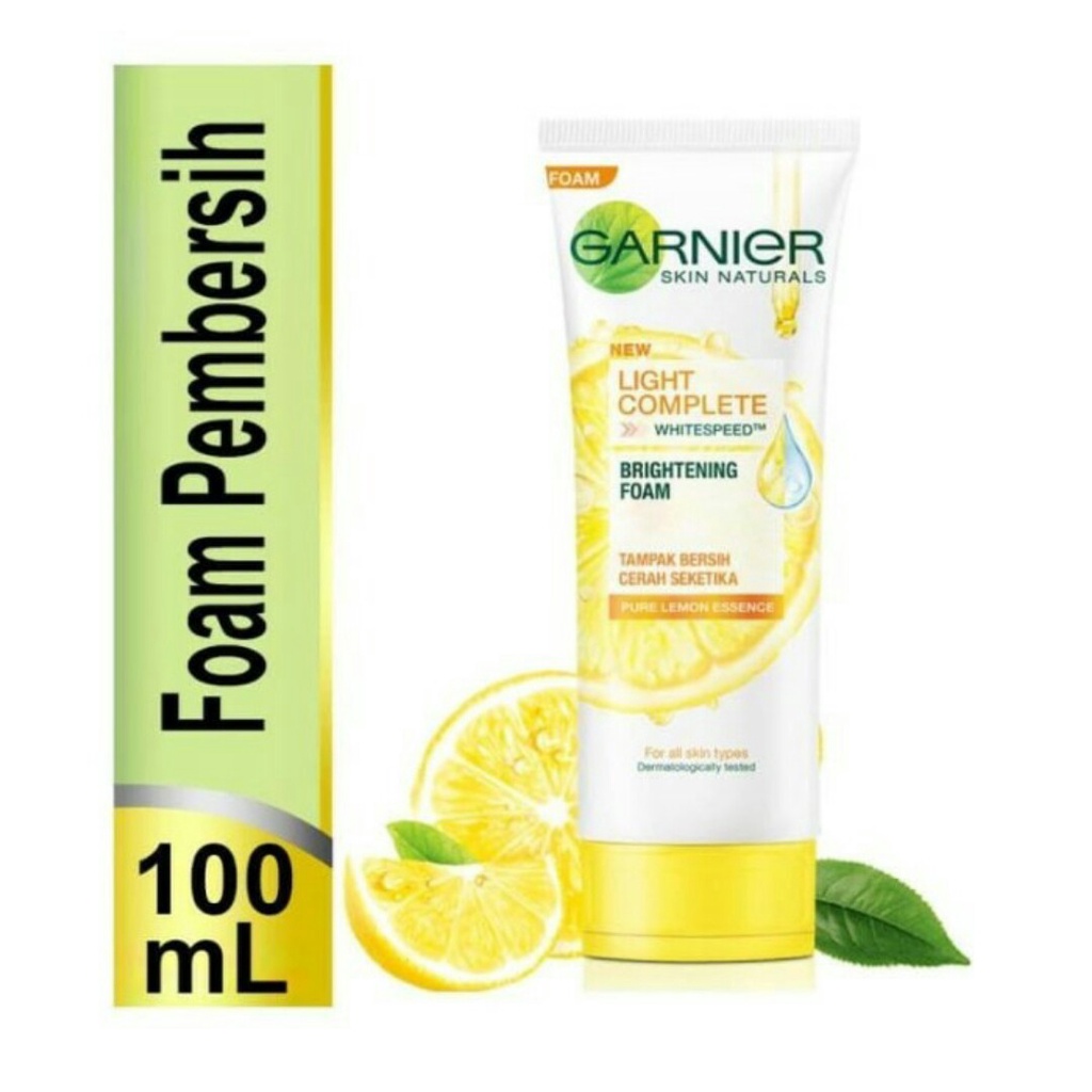 Jual Garnier Bright Complete Brightening Pure Lemon Essence Face Wash ...