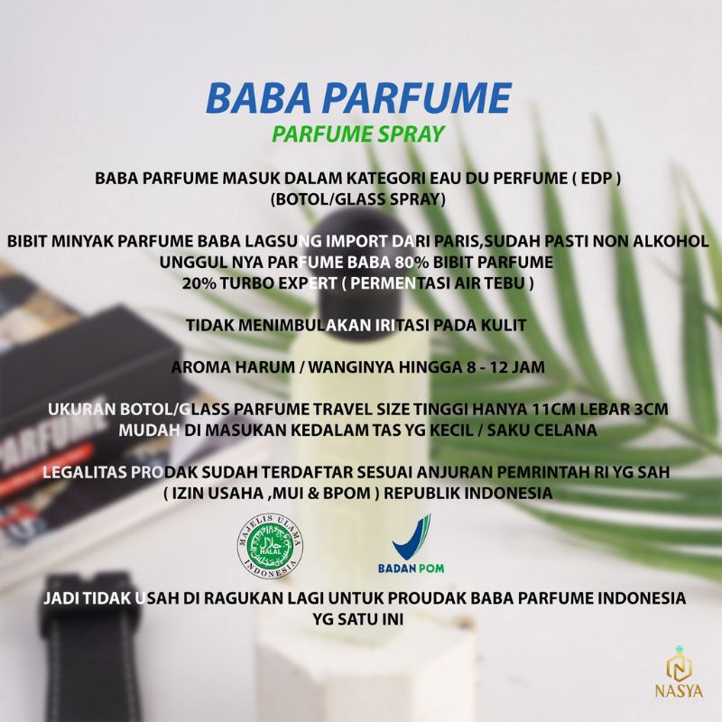 Jual Baba Parfum Tahan lama Parfum Pria Wanita Parfum tanpa alkohol ...