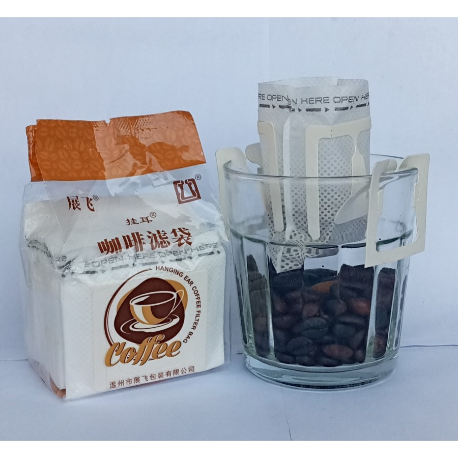 Jual Saringan Kopi Kertas Filter Coffee Dripper Drip Bag 50pcs ...