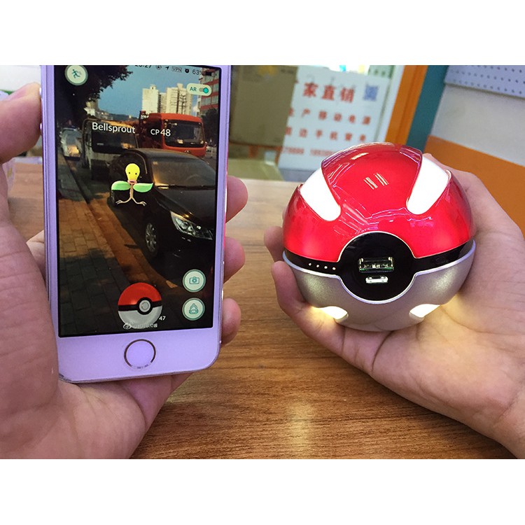 Jual Power Bank Unik Lucu Pokemon Pokeball 10000mAh | Shopee Indonesia