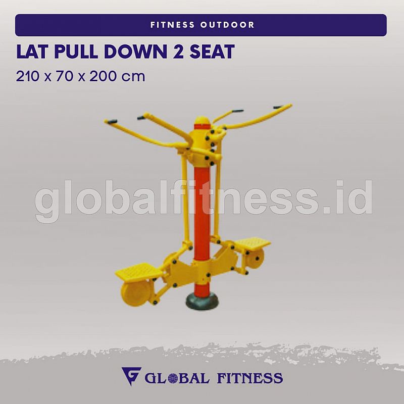 Jual Lat Pull Down Two Seat Fitness Outdoor / Alat Fitness Taman ...