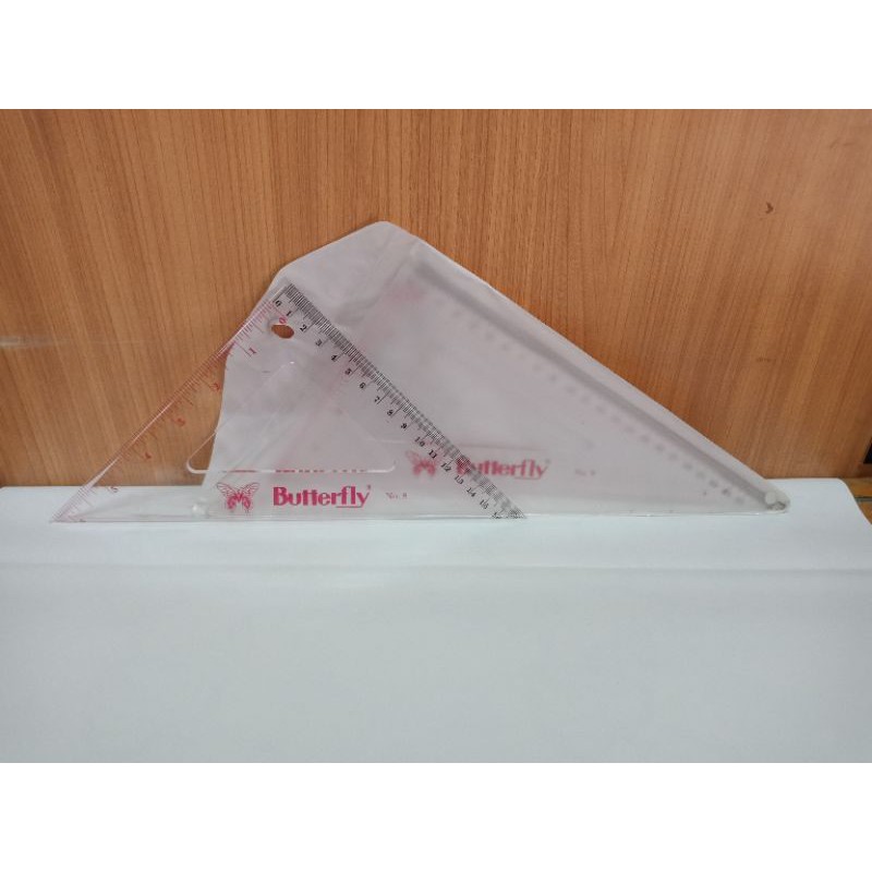 Jual Penggaris Segitiga Butterfly No.8/Penggaris Segitiga/Triangel ...