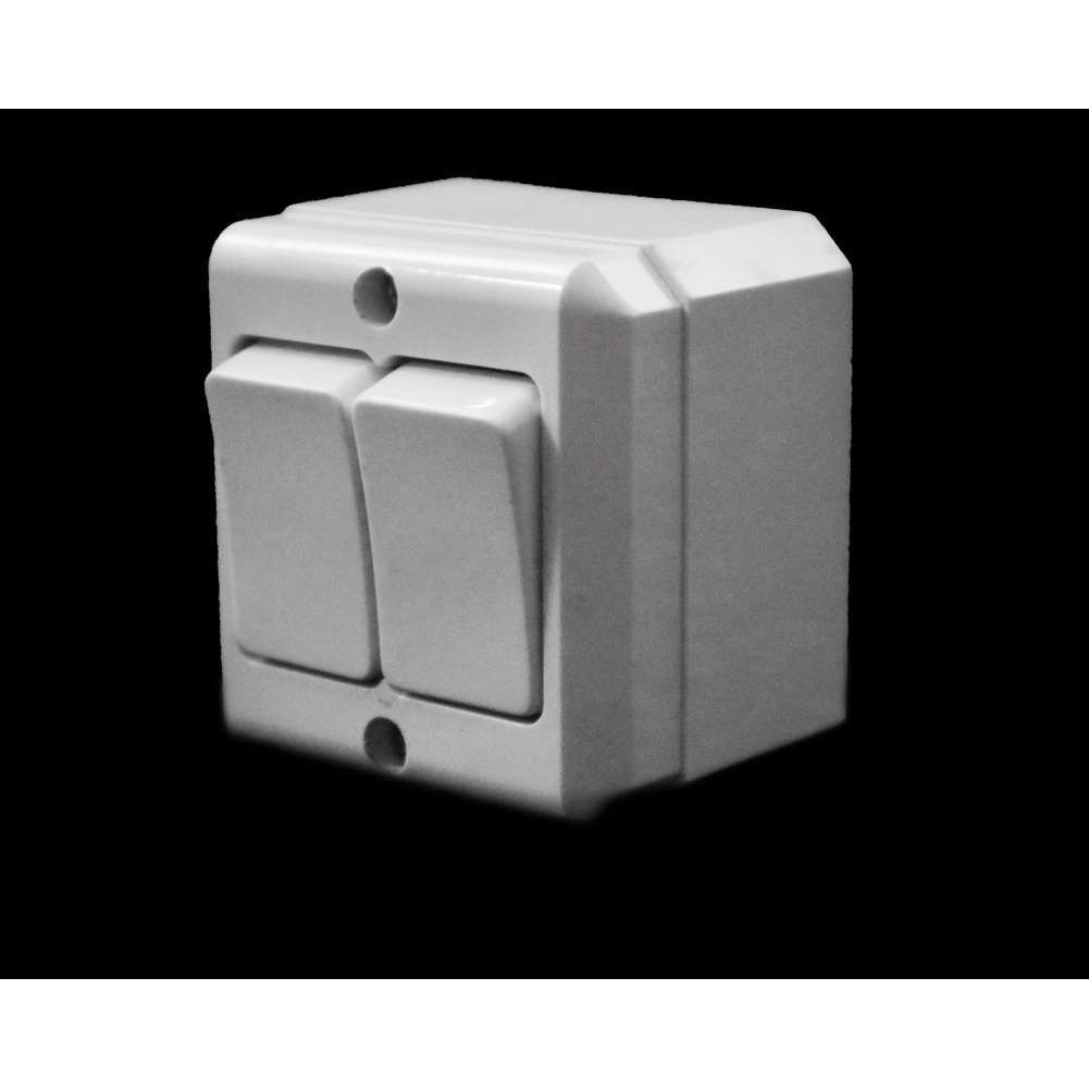 Jual saklar seri broco ob 16220/ souble switch for surface mounting ...