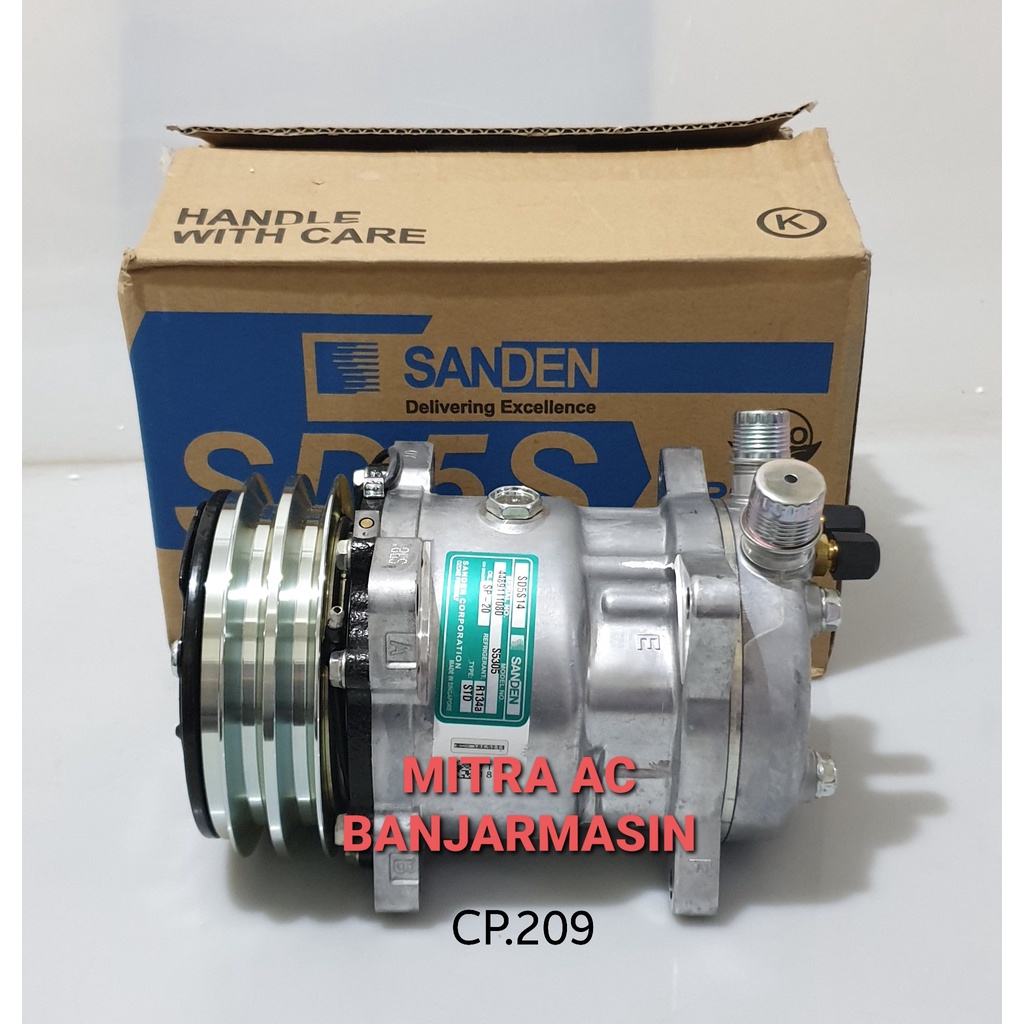 Jual COMPRESSOR AC MOBIL SANDEN 508 / 5S14 ORIGINAL | Shopee Indonesia