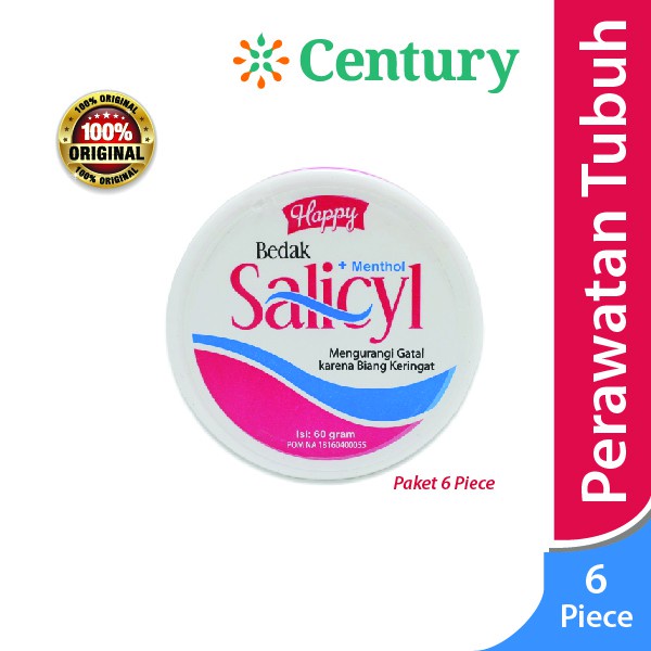 Jual Happy Bedak Salicyl + Menthol 60gr / Bedak Gatal / Biang Keringat ...