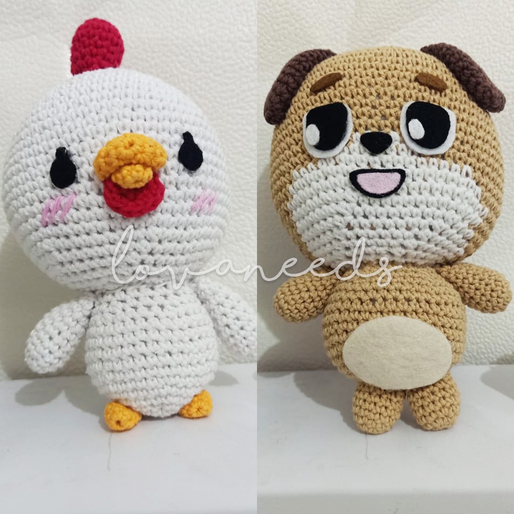 Jual Amigurumi Boneka Rajut Denimalz Day6 (Jje & Don) | Shopee Indonesia