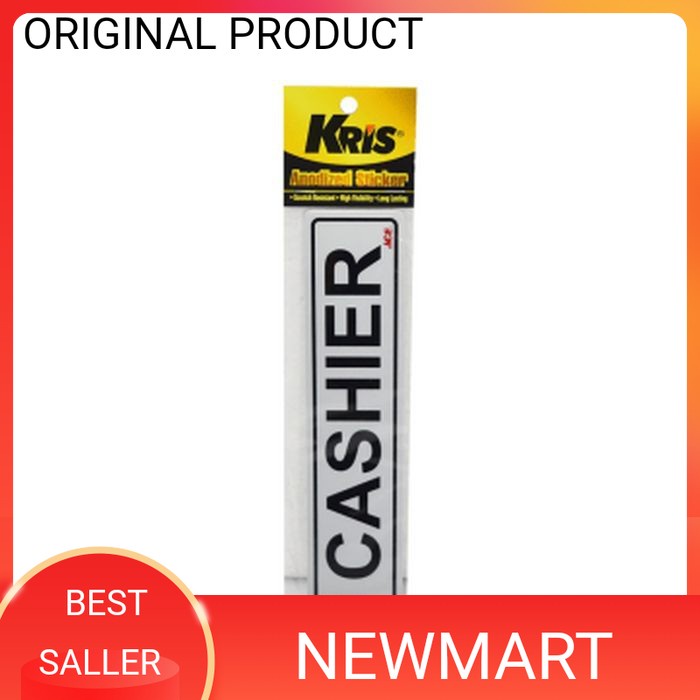 Jual KRIS STIKER CASHIER STICKER SIGN LABEL ANODIZED | Shopee Indonesia