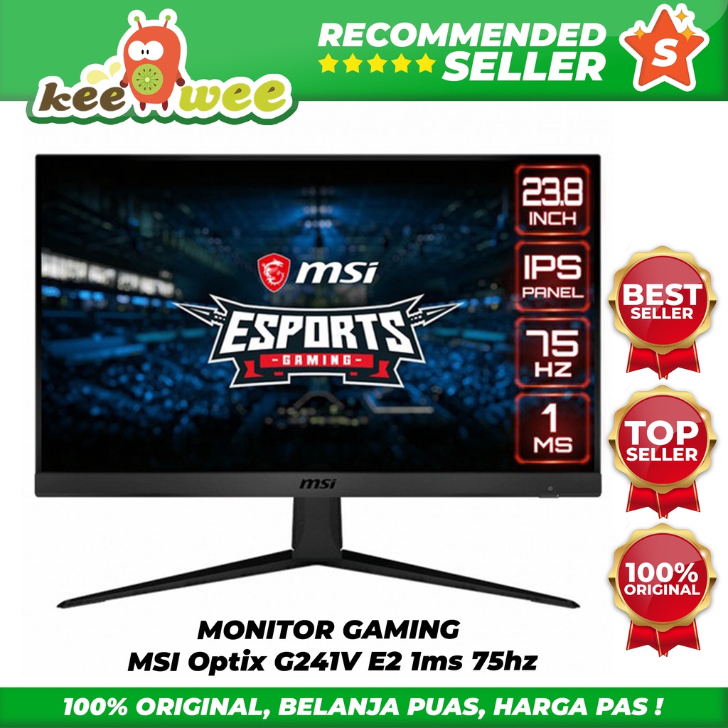 Jual MONITOR GAMING MSI Optix G241V E2 1ms 75hz | Shopee Indonesia
