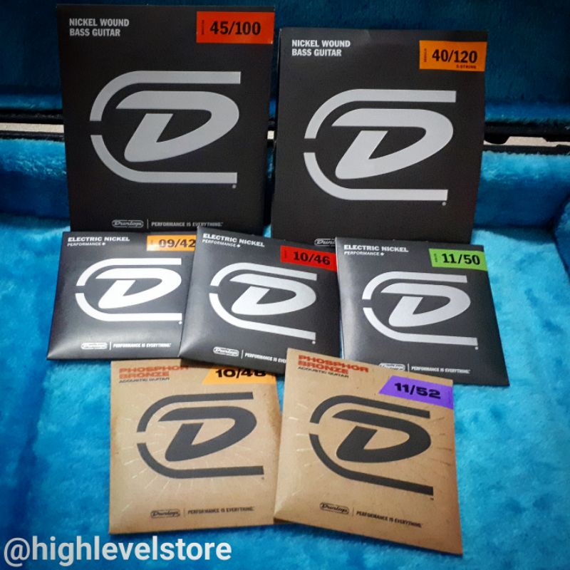 Jual DUNLOP String Original - Senar Gitar Electric Acoustic Bass ...