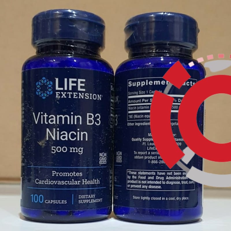 Jual LIFE EXTENSION LIFEEXTENSION VITAMIN B3 VIT B3 NIACIN 500 MG 100 ...