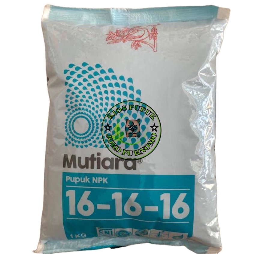 Jual PUPUK NPK MUTIARA 16 16 16 MEROKE KEMASAN PABRIK 1 KG | Shopee ...