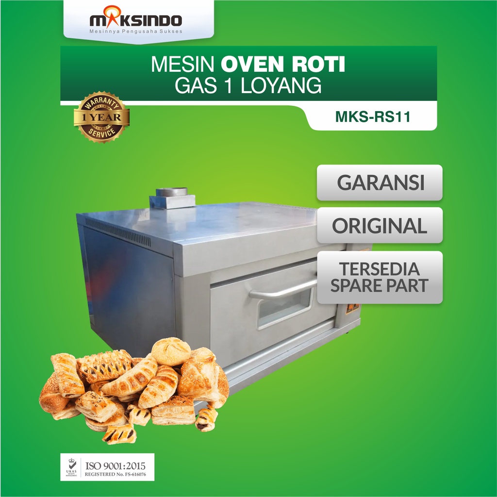 Jual Mesin Oven Roti Gas 1 Loyang Maksindo MKS-RS11 | Shopee Indonesia
