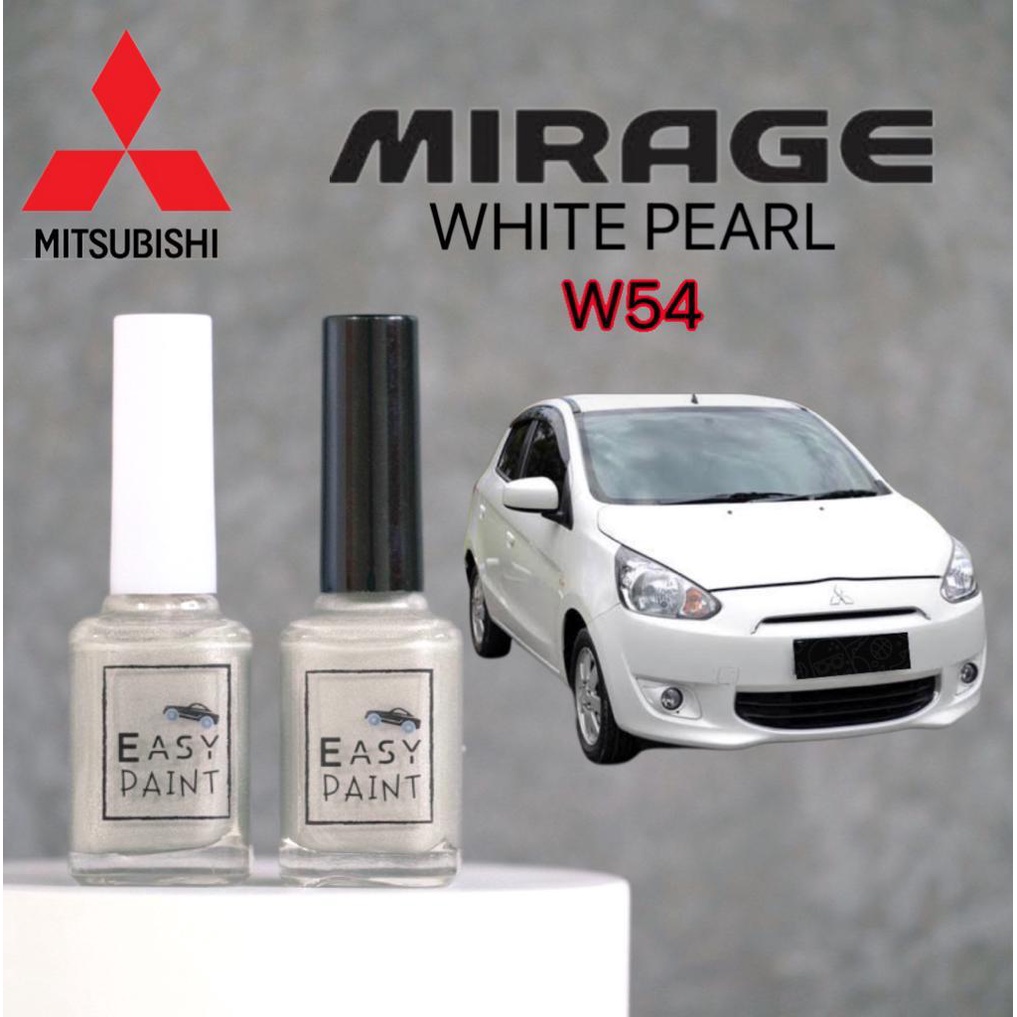 Jual Cat Oles White Pearl W54 Mitsubishi Mirage Putih Mutiara Metalik ...