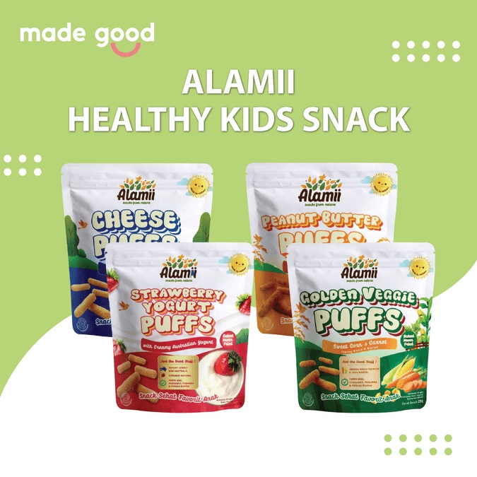 Jual Alamii Strawberry Yogurt Puff-25G Alamii Golden Veggie Puffs-25G ...