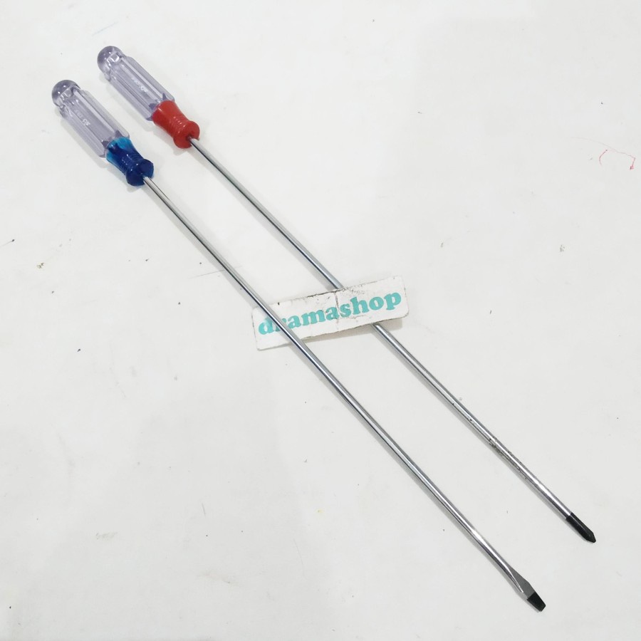 Jual Obeng kecil 3 x 200 Min Plus Panjang 20cm 8" 8 inch | Shopee Indonesia