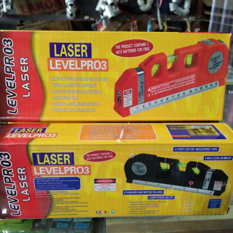 Jual Meteran Waterpas Laser FIXIT LEVELPRO 3 Original | Shopee Indonesia