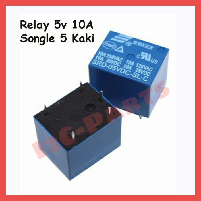 Jual Relay Songle 5V 10A SRD-05VDC-SL-C 5p 5 kaki SRD T73 For Arduino ...