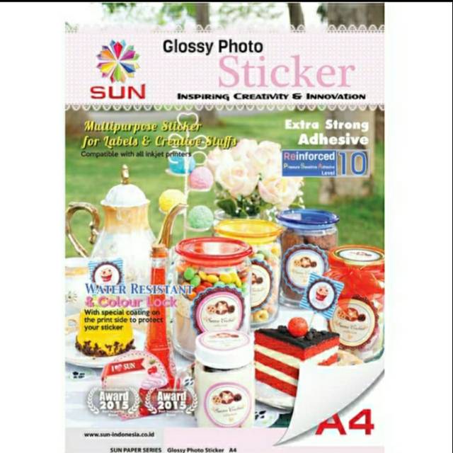 Jual Kertas Sticker - SUN Next Generation Glossy Photo Sticker 140 Gsm ...