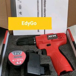 Jual Dekwe Mesin Bor Charger 12V 10mm Cordless Impact Drill bor baterai ...