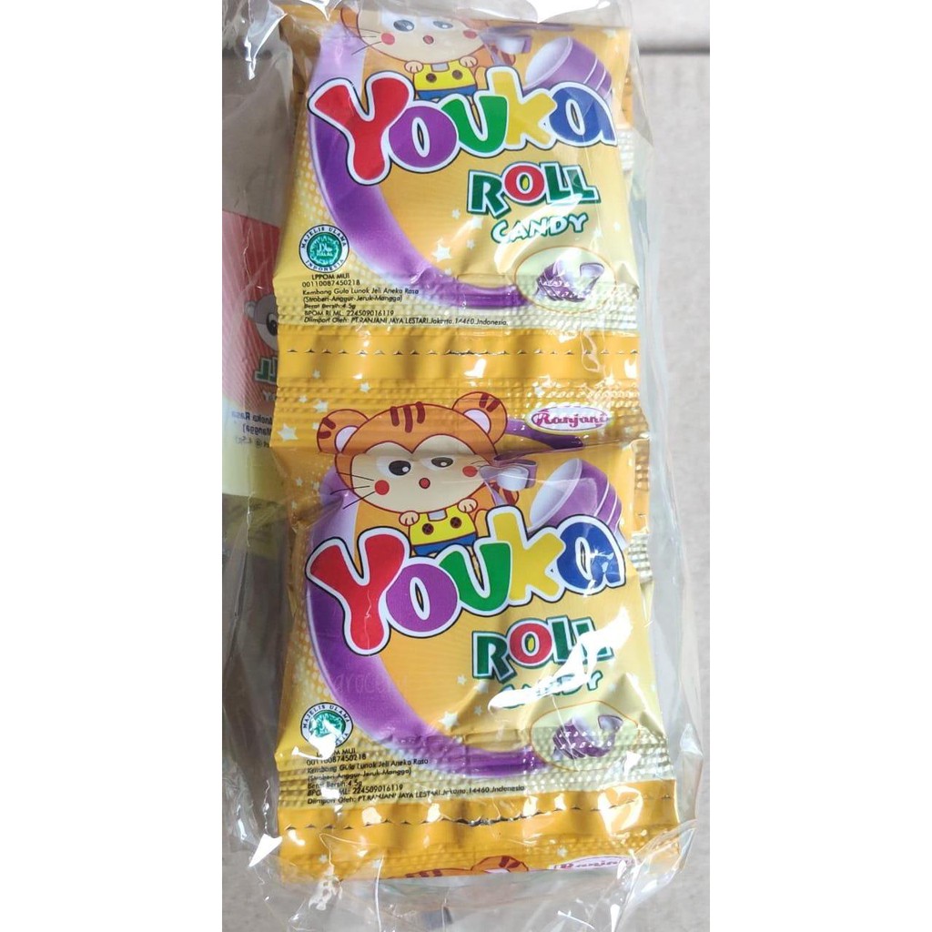 Jual YOUKA ROLL CANDY 90gr 20pcs | Shopee Indonesia