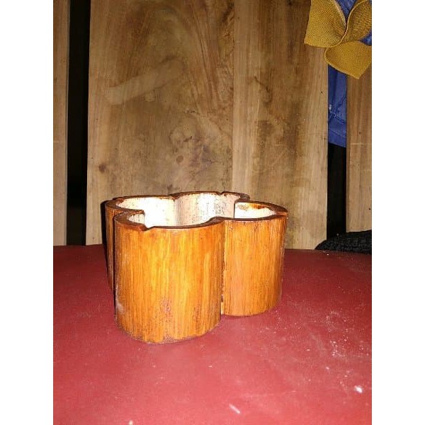 Jual Kerajinan Asbak Rokok Bambu kombi Kayu - | Shopee Indonesia