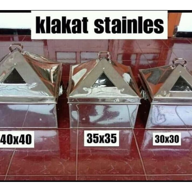 Jual KLAKAT KUKUSAN/KOTAK PERSEGI UK 35cm 45CM/KALAKAT DIMSUM/BAHAN ...