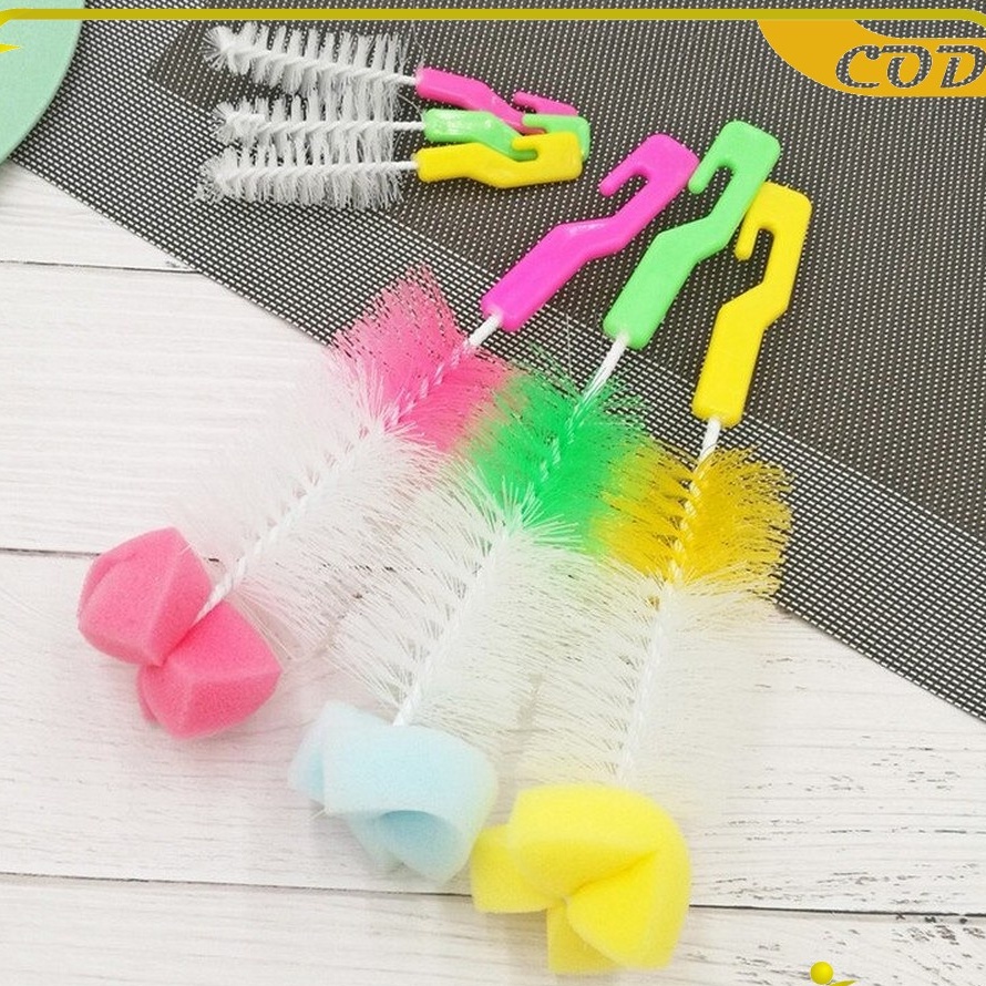 Jual Sikat botol susu bayi set 2 in 1 Pembersih botol minum dan botol ...