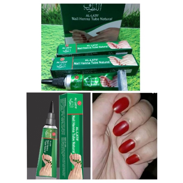 Jual HENNA KUKU/KUTEK HALAL/PACAR AL LATIF NAIL HENNA TUBE NATURAL ...