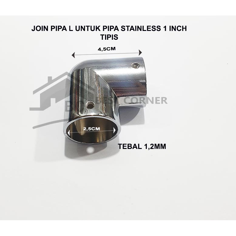Jual Join Pipa / Sambungan Pipa L 1 Inch TIPIS | Shopee Indonesia