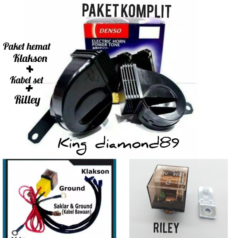 Jual Klakson Denso keong waterproof / klakson motor / klakson mobil ...