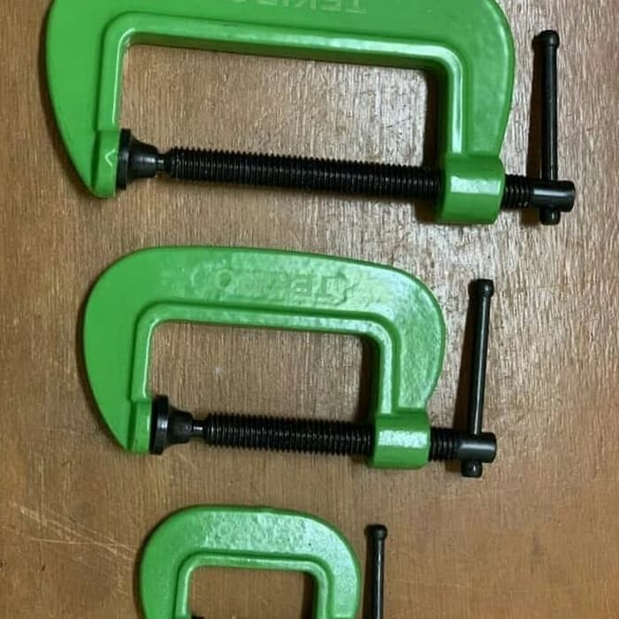 Jual TEKIRO klem C 1" 2" 3" / catok set 3 pcs ukuran inchi / clamp C ...